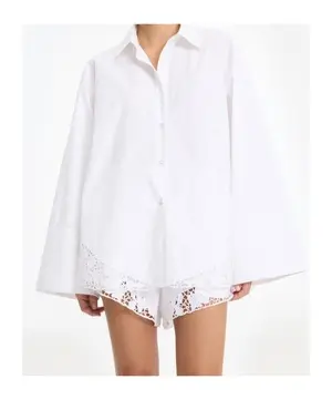 ROTATE BY BIRGER CHRISTENSEN Oversized Lace Shirt