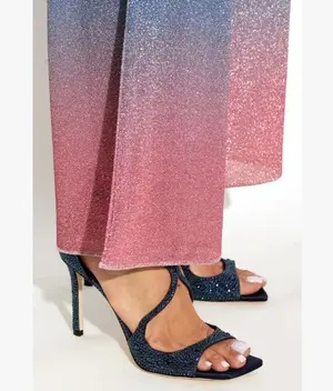 JIMMY CHOO Square-toe High-heeled Sandals