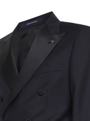 Tagliatore Double-breasted Satin Lapel Suit