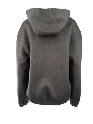 Miu Miu Logo-patch Drawstring Hoodie