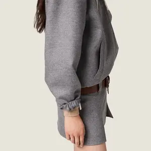 Miu Miu Logo-patch Drawstring Hoodie