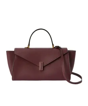 VALEXTRA Iside Editor Top Handle Medium Bag - Wine Red