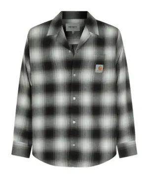 Carhartt Check-pattern Logo-patch Shirt