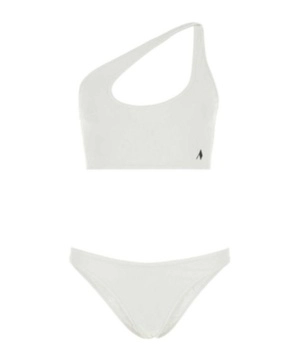 Attico Asymmetric Bikini Set - White