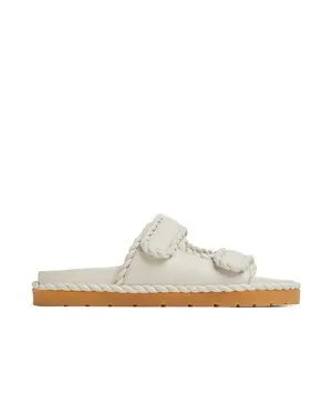 Bottega Veneta Jack Flat Mules - Nude