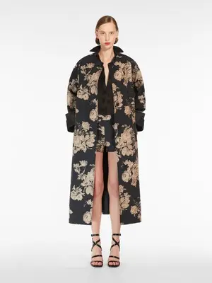 Max Mara Floral Pattern Coat