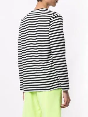 Play Comme Des Garcon Embroidered Logo T-shirt