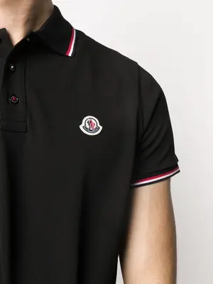 Moncler Logo Patch Polo Shirt