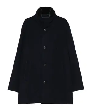 PAUL  SHARK Paul Shark Stand-collar Car Coat - Blue