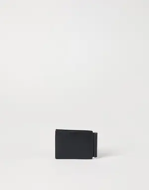 Brunello Cucinelli Grained Leather Money Clip Wallet
