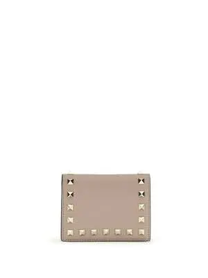 Valentino Garavani Rockstud Leather Wallet - Pink