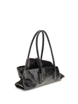 Attico Small La Passeggiata Shoulder Bag - Black