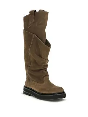 Attico La Passeggiata Suede Boots - Brown