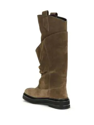 Attico La Passeggiata Suede Boots - Brown