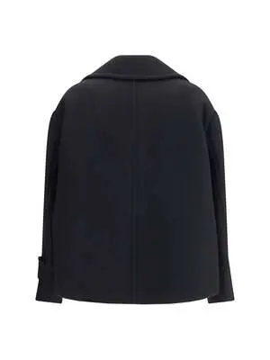 Chloé Oversize Short Coat - Black