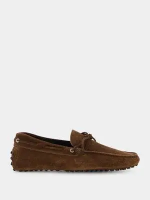AURELIEN Suede Driving Shoes - Brown