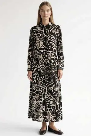 EXQUISE Marina Maxi Dress - Black