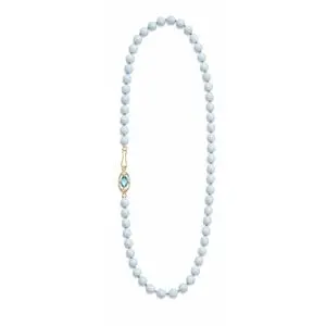 INARI JEWELLERY Angelite And Topaz Charm Necklace - Blue