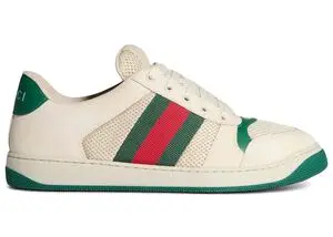 Gucci Screener Mesh Leather Sneakers
