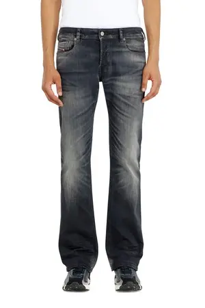 DIESEL® Bootcut Jeans Low Waist 2007 Zatiny, /dark Grey, Button Fly - Black