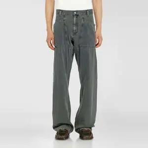 DIESEL® D-zeta Relaxed Fit Jeans With Maxi Utility Pockets - Grey