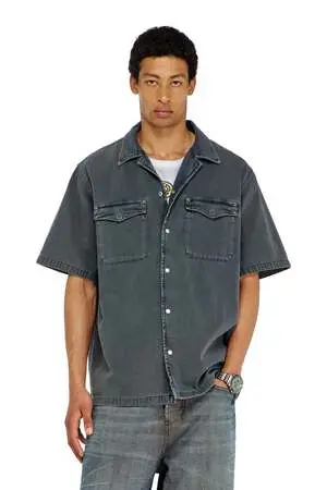 DIESEL® Bowling Shirt In Coloured Denim
