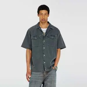 DIESEL® Bowling Shirt In Coloured Denim