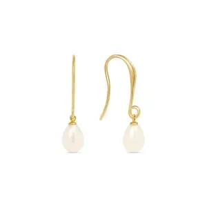 ESTERAH Alba Pearl Earrings - Gold