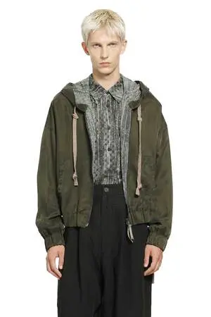 ZIGGY CHEN Cropped Full Zip Hoodie