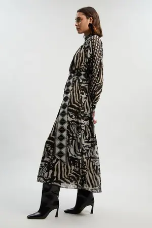 Karen Millen Print Maxi Dress