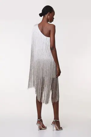 Karen Millen Petite Fringe Mini Dress