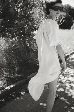 H&M Tie-detail Tunic Dress