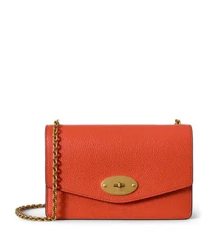 Mulberry Small Leather Darley Cross-body Bag - Orange