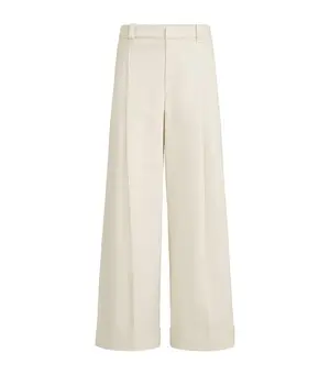 Brunello Cucinelli Cotton Denim Cuffed Trousers