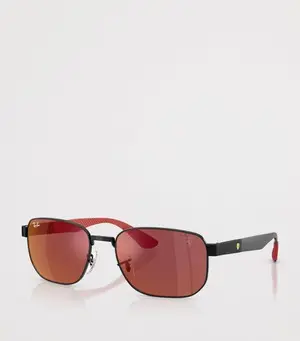 Ray-ban Scuderia Ferrari Square Frame Sunglasses