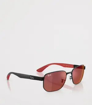 Ray-ban Scuderia Ferrari Square Frame Sunglasses