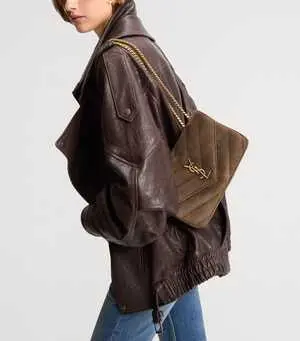 Saint Laurent Small Suede Loulou Shoulder Bag
