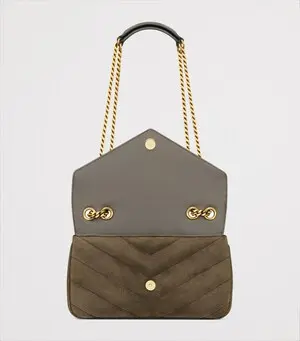 Saint Laurent Small Suede Loulou Shoulder Bag
