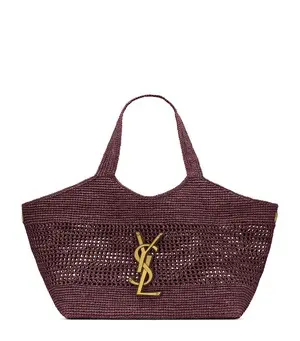 Saint Laurent Medium Icare Tote Bag - Red