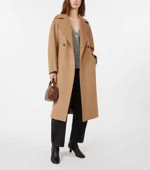 Max Mara Virgin Wool Belted Coat