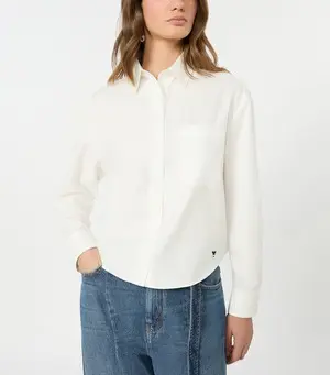 Max Mara Cotton Cropped Shirt