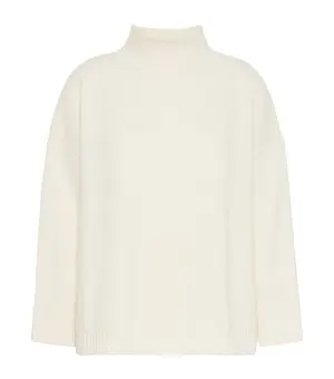 Max Mara Virgin Wool High-neck Sweater - Ivory