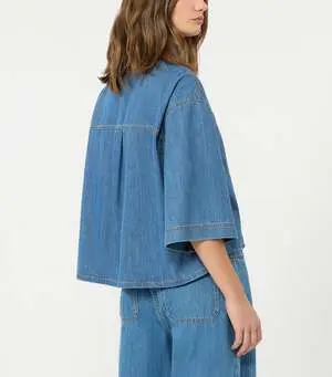 Max Mara Cotton Denim Shirt