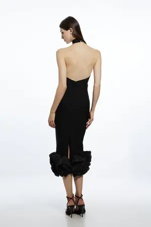 Karen Millen Bandage Halter Midi Dress