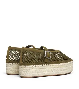 Alaïa Suede Mesh Espadrilles