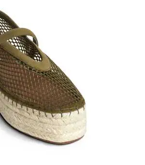 Alaïa Suede Mesh Espadrilles
