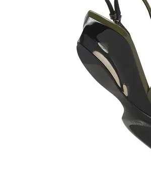 Alaïa Patent Leather Invisible Wedge Slingback Pumps 30