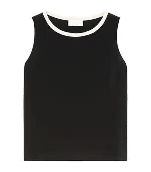 Marina Rinaldi Silk Sleeveless Top - Black