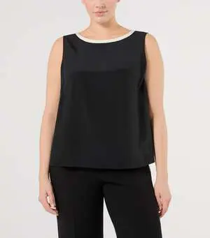 Marina Rinaldi Silk Sleeveless Top