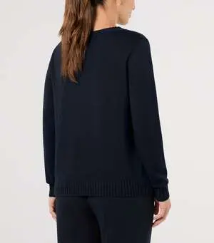 Marina Rinaldi Cotton Sequin Embellished Sweater